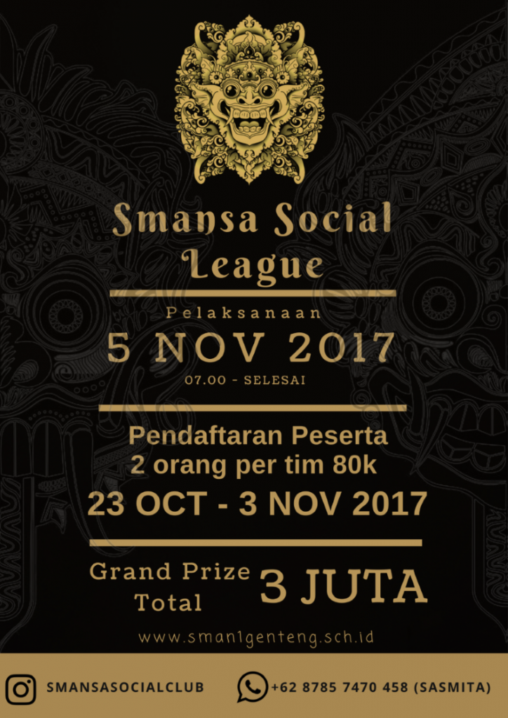 Smansa Social League 2016 – SMAN 1 GENTENG